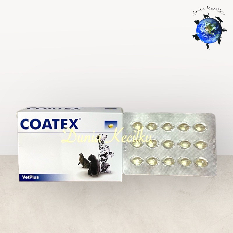 Jual Coatex Vitamin Kulit dan Bulu Anjing Kucing Vetplus | Shopee Indonesia