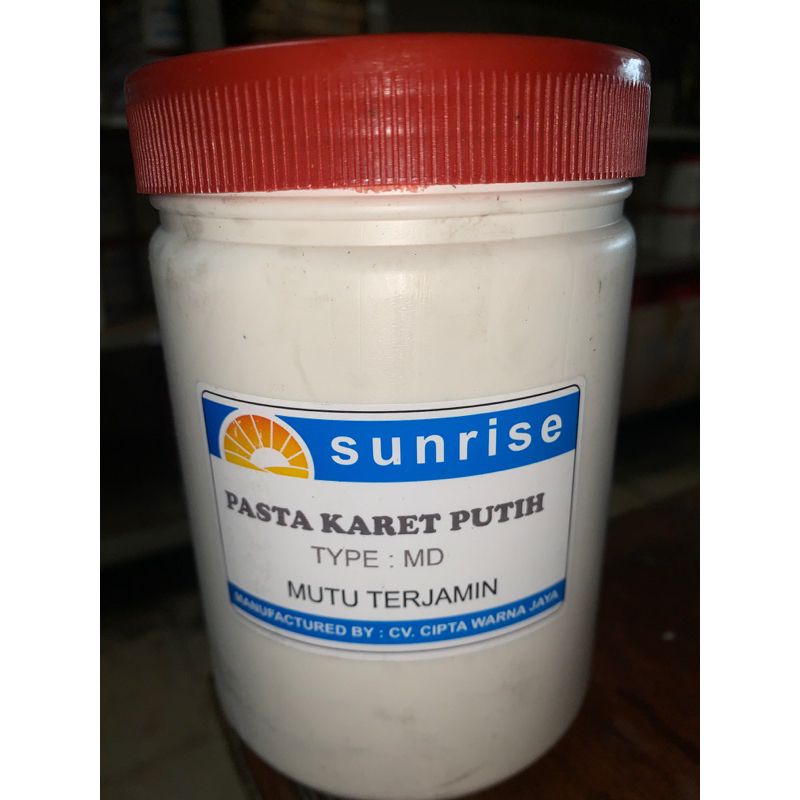 Jual SUNRISE PASTA KARET PUTIH MD 1 kg RUBBER SABLON KAIN/KAOS | Shopee ...