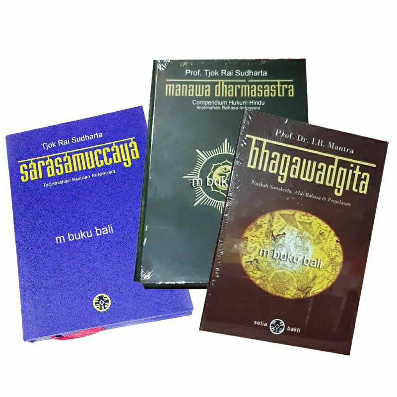 Jual Sarasamuccaya Bhagawadgita Manawa Dharmasastra Terjemahan Bahasa ...