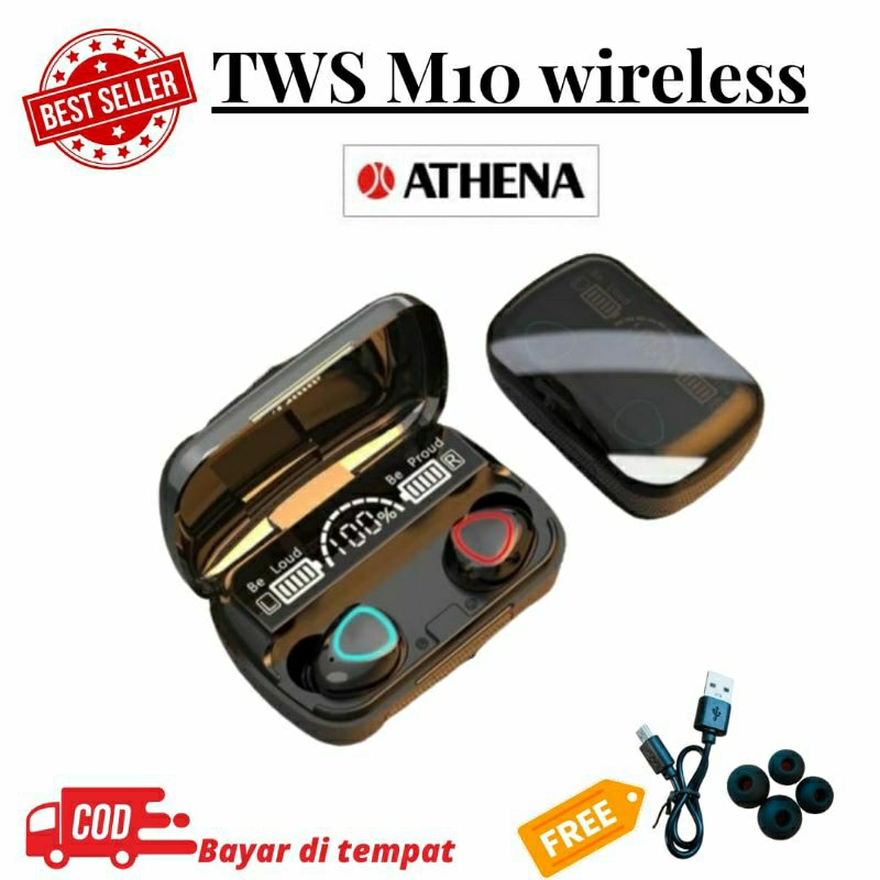 Jual HEADSET BLUETOOTH WIRELESS TWS V5.1 M10 - M19 - M20 - M28 - M29 PRO - M30 - M32 - M90 PRO ...