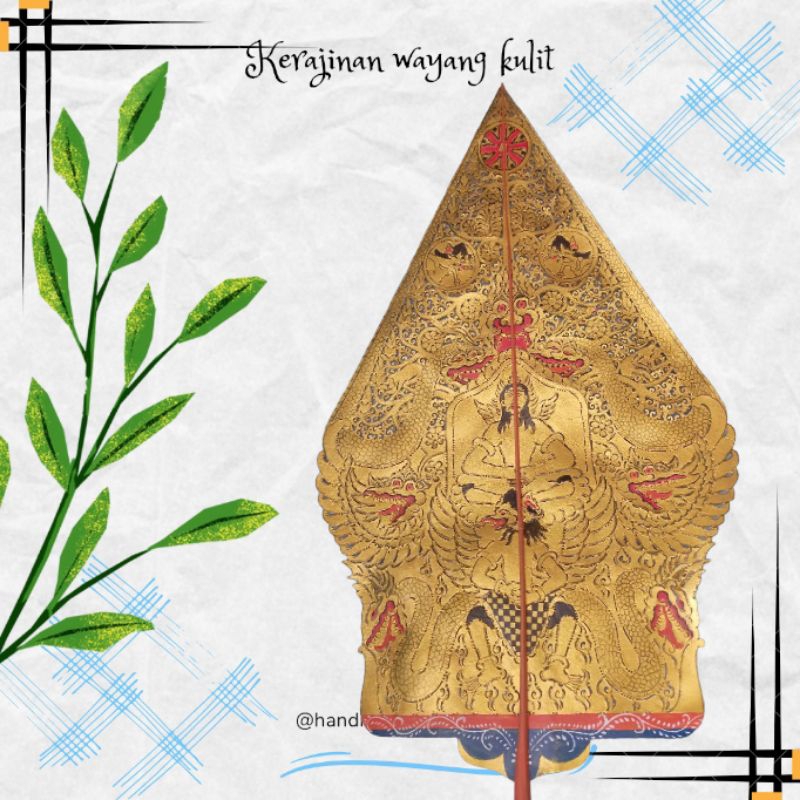 Jual wayang kulit asli Gunungan kayon standar pedalangan | Shopee Indonesia