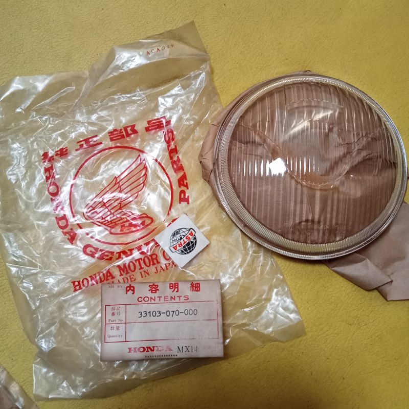 Jual kaca lampu depan headlamp Honda cb100 cb 100 S90 s 90 original NOS HM japan | Shopee Indonesia