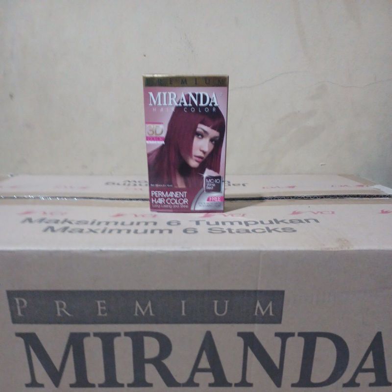 Jual MIRANDA Premium Hair Color Cream 30ml+ Peroxide 30ml Semir Cat ...