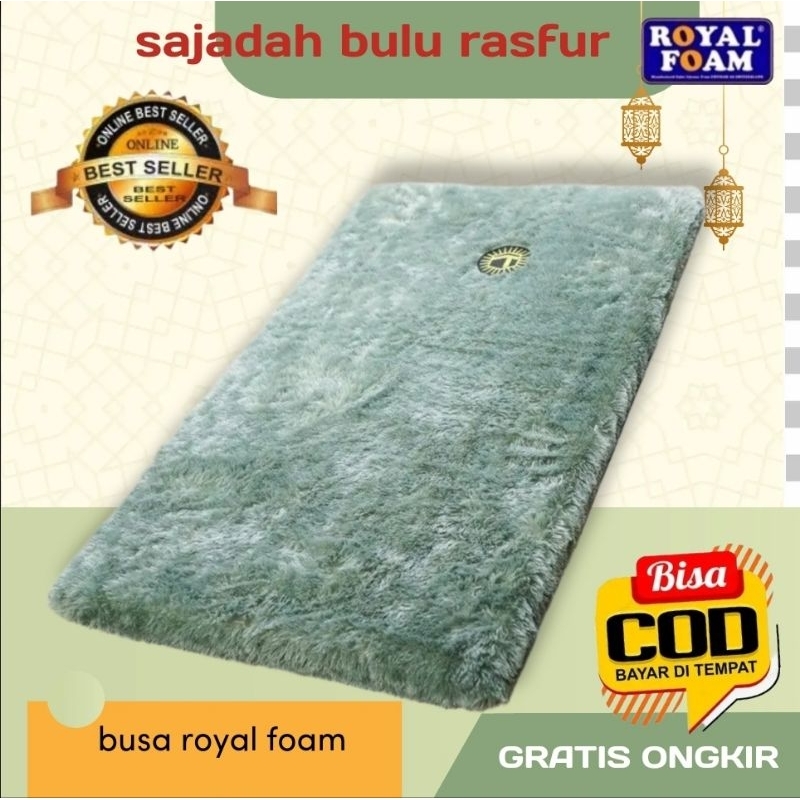 Jual Sajadah super Tebal busa royal foam Bulu rasfur Nyaman empuk ...