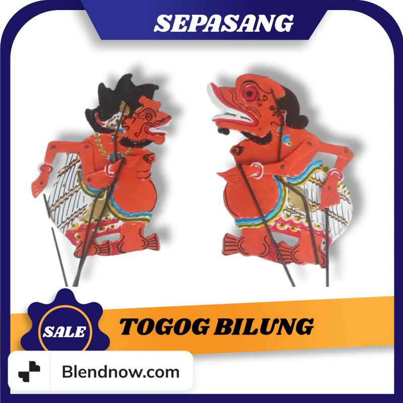Jual TOGOG DAN BILUNG SATU PASANG TOKOH WAYANG KULIT WAYANG BAHAN ...