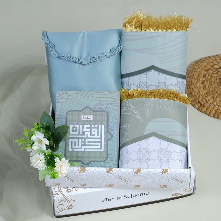 Jual Seperangkat Alat Sholat Lengkap Sajadah Alquran Mukena (GREEN ...