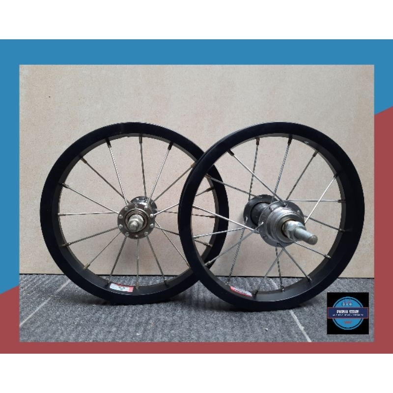 Jual Wheel Set Sepeda Ukuran 12 Velg Jadi Pelk Jadi 12 Velg Hitam 12 ...