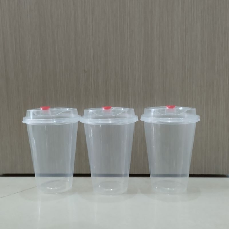 Jual Cup Injection 14 oz 16 oz/gelas tumblr polos/Cup gelas plastik ...