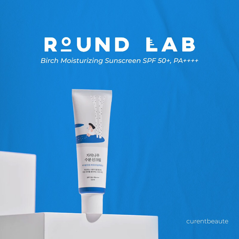Jual ROUND LAB Birch Moist Sun Cream SPF 50 PA+++ | Shopee Indonesia