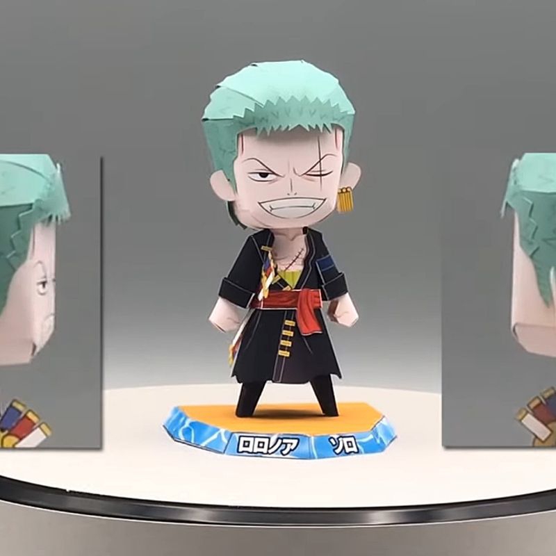 Jual Zoro One Piece DIY Figur Anime Papercraft Diorama Kerajinan Kertas ...