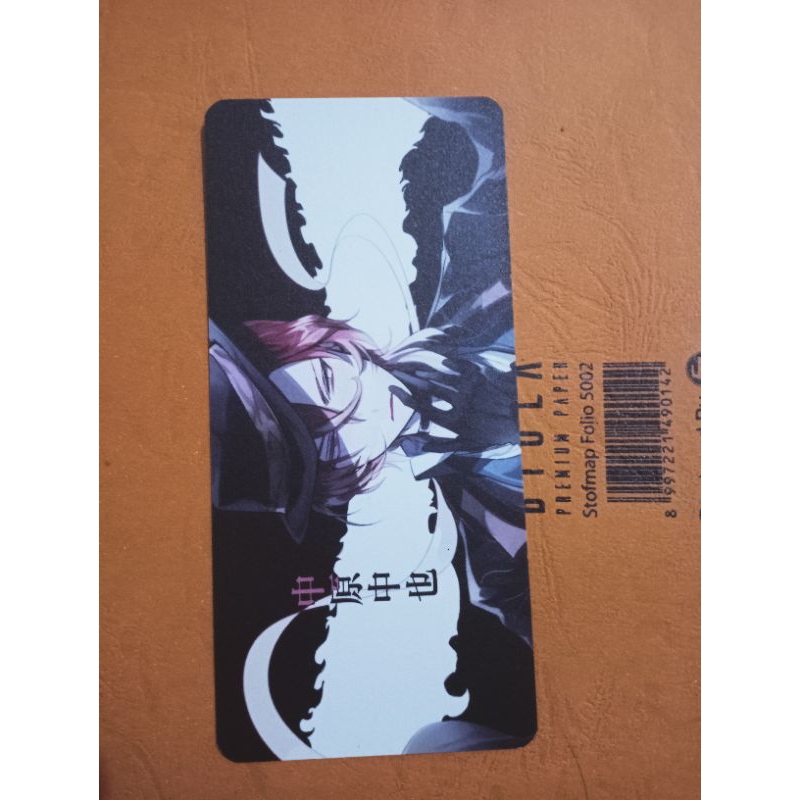 Jual Bookmark Kunikida Osamu Dazai Nakahara Chuuya Bungou Stray Dogs ...