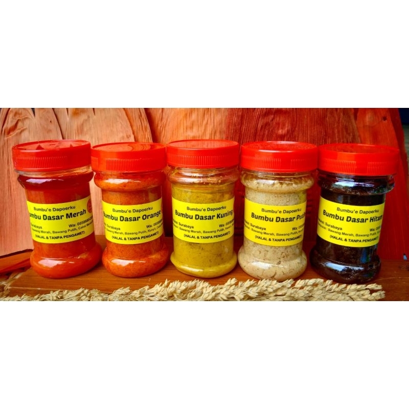 Jual Bumbu Dasar Putih / Merah / Kuning / Orange / Hitam (Non MSG ...