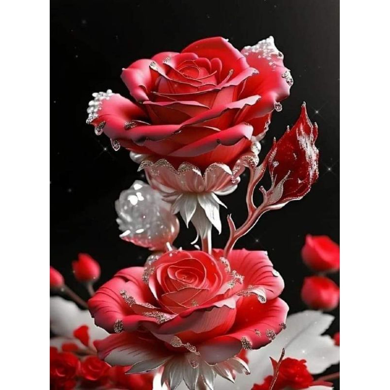 Jual Poster Cetak, BUNGA MAWAR, Ukuran JUMBO, 100x70cm DAN 150x100cm ...