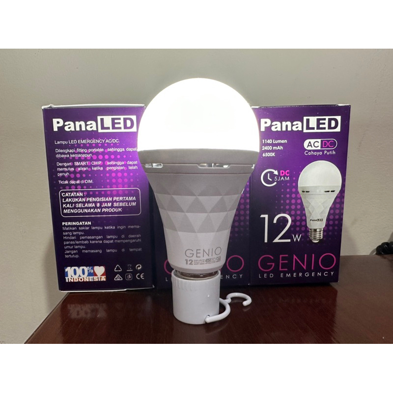 Jual Lampu Emergency LED Panaled Genio 12 Watt 12Watt / Lampu Darurat ...