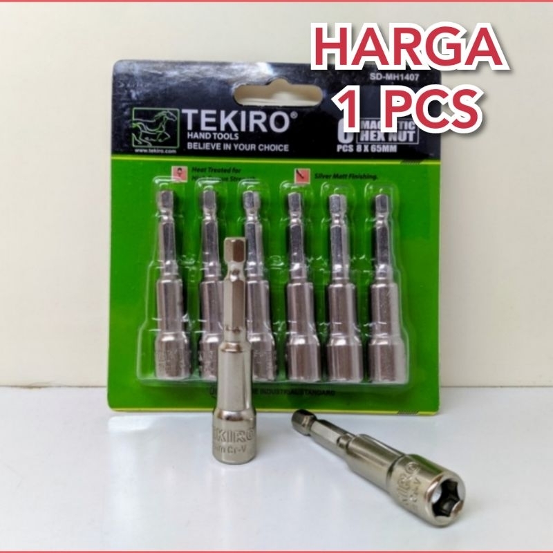 Jual TEKIRO BAUT ROOFING 8 X 65 MM MATA BOR BAUT BAJA RINGAN MAGNET ...