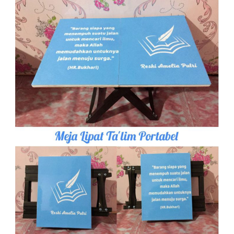 Jual Meja Lipat Datar Taklim/ Mengaji Ringan | Shopee Indonesia