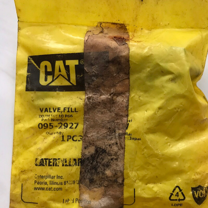Jual 0952927 - VALVE , FILL - PN: 095-2927 - CAT Original | Shopee ...