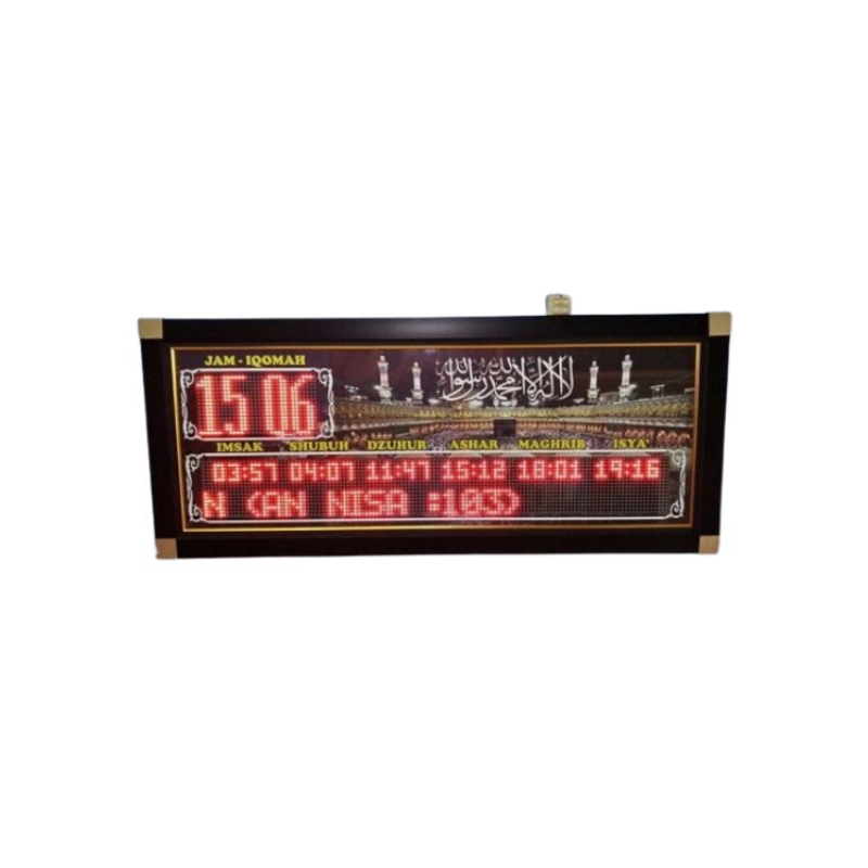 Jual Jam Masjid Digital Jadwal sholat Running Text 50x150 50x130 ...