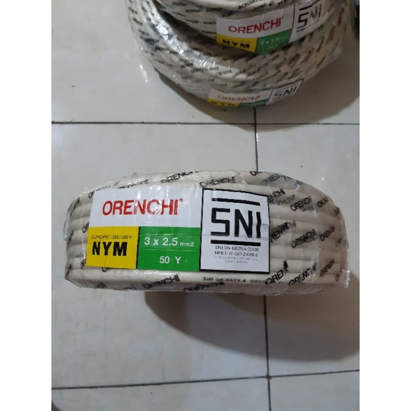 Jual NYM Kabel PVC Listrik SNI LMK Venice SPIN 3x2.5 50meter Kabel ...
