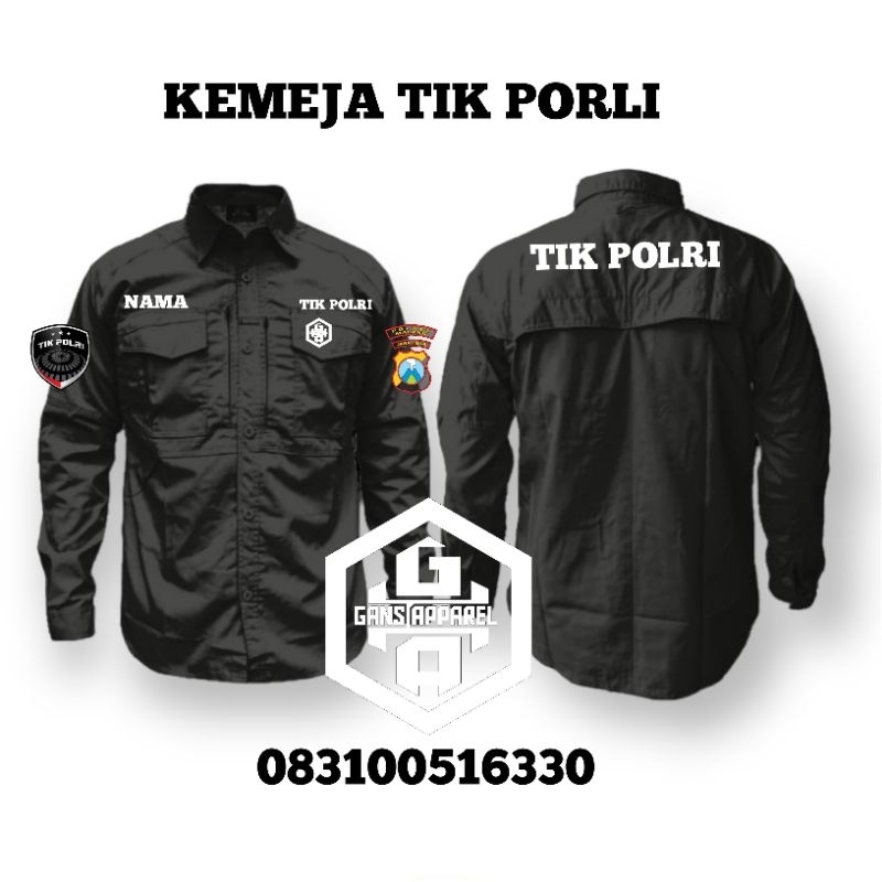 Jual KEMEJA PRIA TIK POLRI FULL BORDIR KEMEJA LENGAN PANJANG KEMEJA M ...