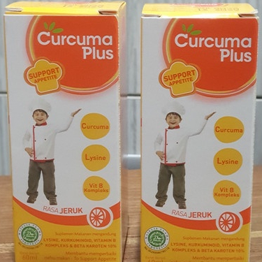 Jual Curcuma Plus Syrup Lysine Orange 60ml | Shopee Indonesia