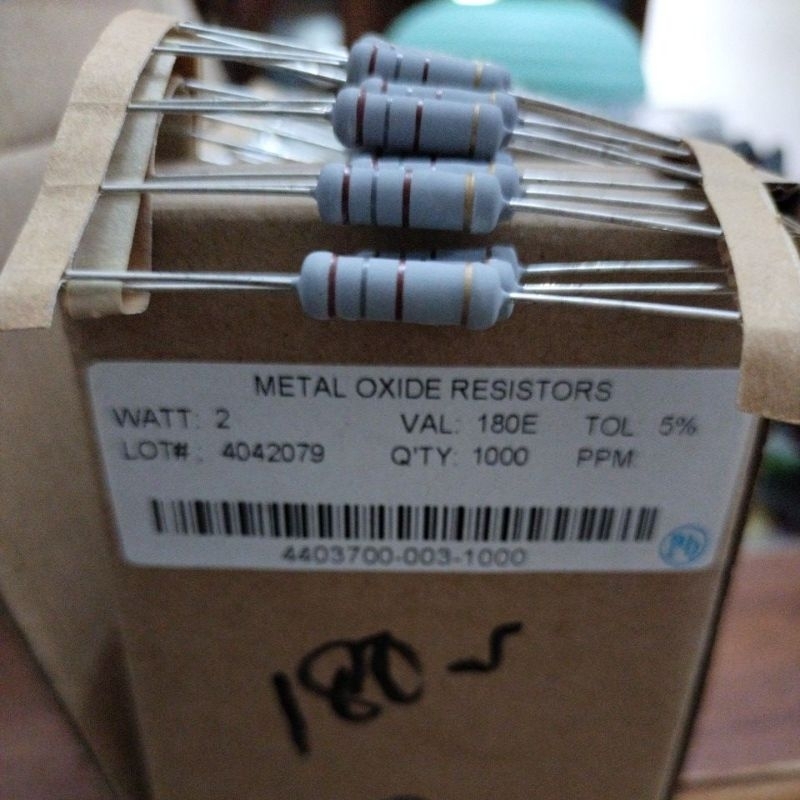 Jual Resistor 2watt 180 ohm R 2W 180R Taiwan | Shopee Indonesia