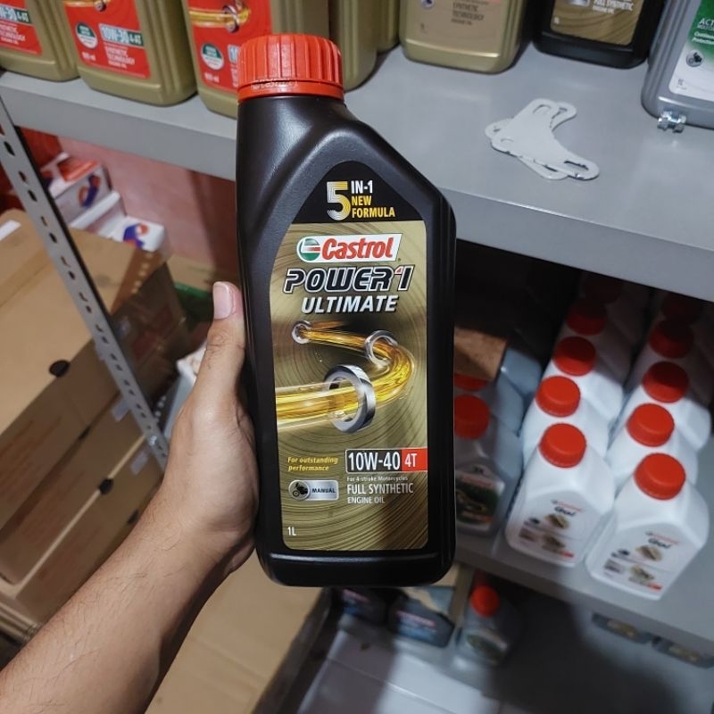 Jual Castrol Power 1 Ultimate 10w-40 4T 1Liter Full Synthetic | Shopee ...