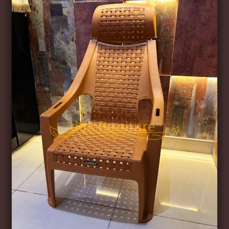 Jual Kursi Bangku Santai Sandaran Sandar Tinggi Kepala NAPOLLY Rotan ...