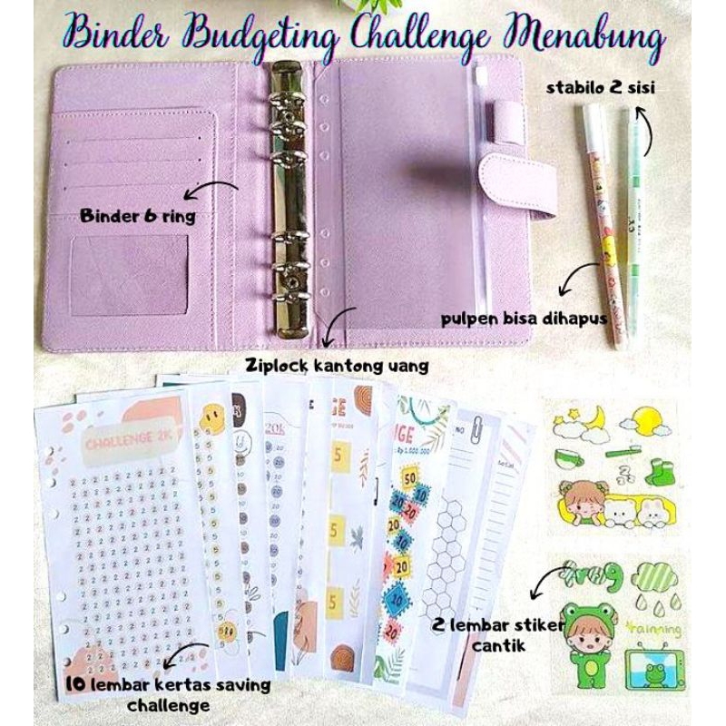 Jual PAKET HEMAT LENGKAP A6 BINDER KEUANGAN / MONEY BINDER / Paket ...