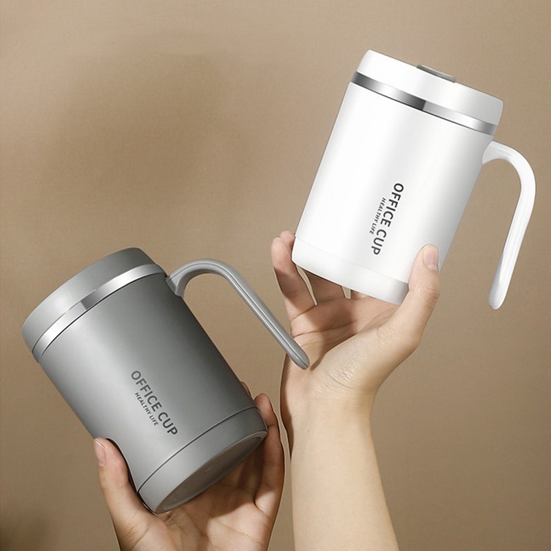 Jual MUG OFFICE CUP TUMBLER OFFICE CUP UKURAN 500ML WITH HANDLE GRIP ...
