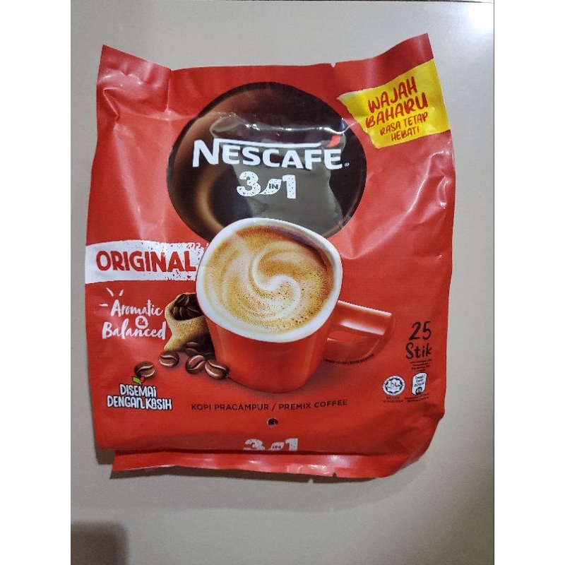 Jual kopi nescafe 3 in 1blend and brew original malaysia kemasan baru ...