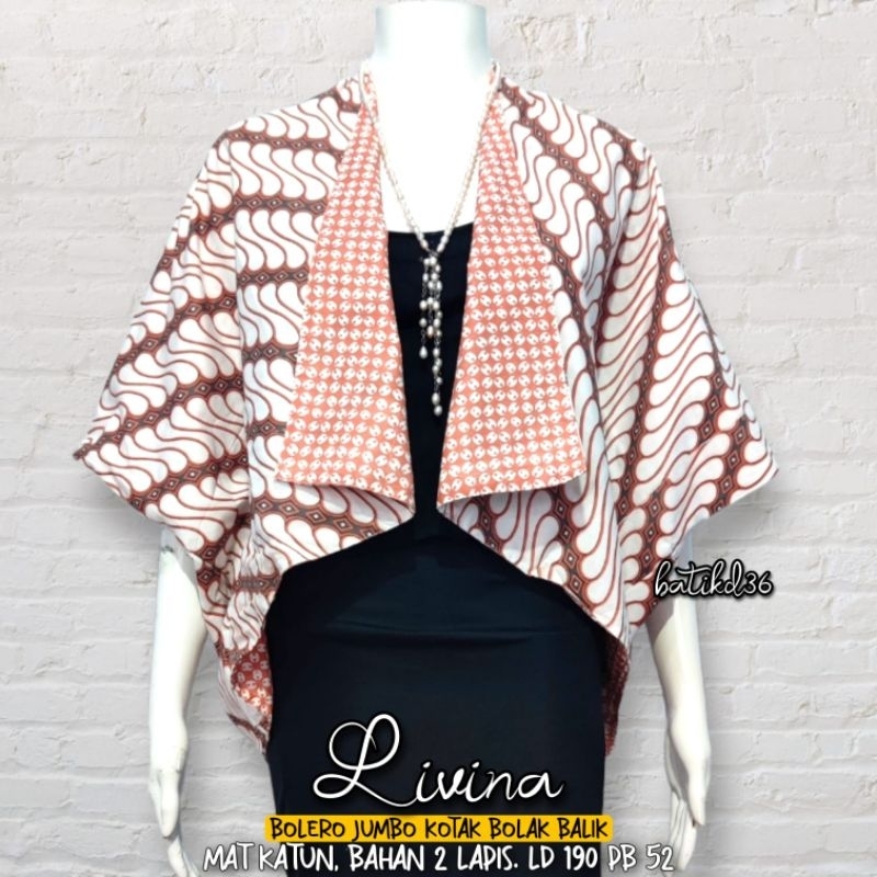 Jual Bolero batik wanita jumbo murah tebal motif Bolak balik parang ...