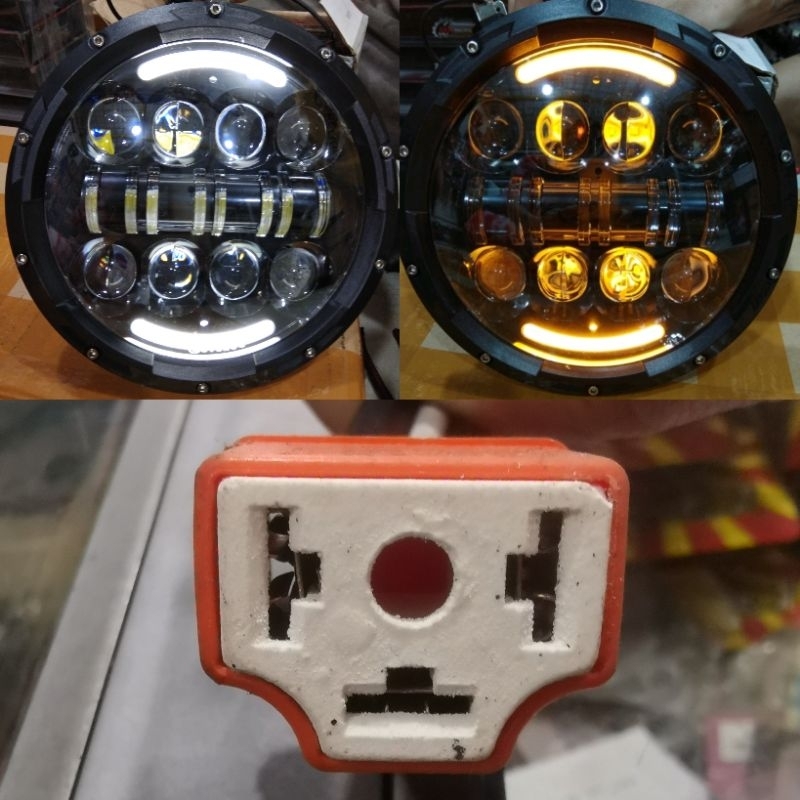 Jual LAMPU DMAKER DAYMAKER 7 INCI COCOK FOR VIXION CB 150 VERZA TIGER ...