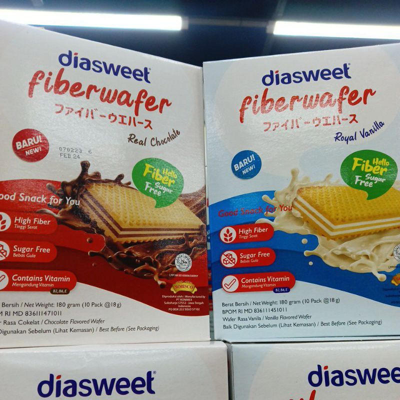 Jual Diasweet fiber wafer 180gr | Shopee Indonesia