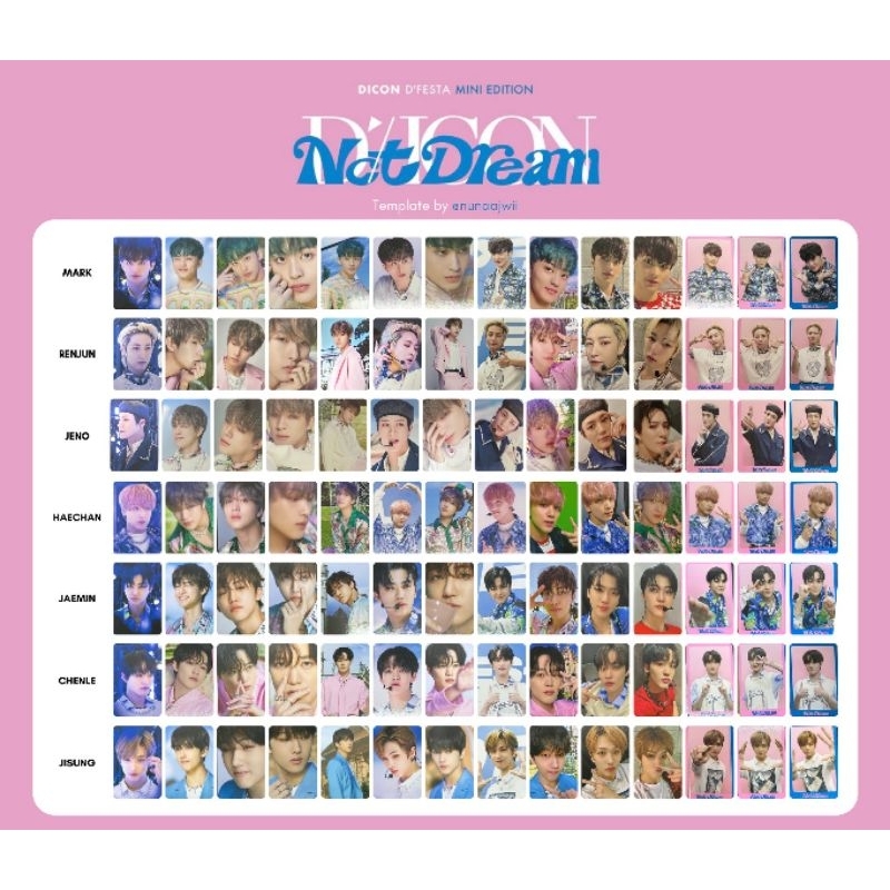 Jual PC DICON NCT DREAM 102 PART 1 (KONSEP CHENLE MARK HAECHAN JISUNG ...