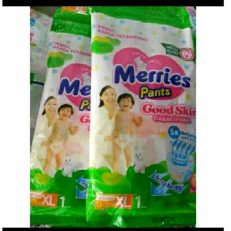 Jual merries renteng XL, L, M dan S isi 6 saset | Shopee Indonesia