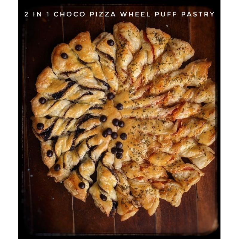 Jual 2 in 1 choco cheese puff pastry chocolate smoked beef puff pastry ...