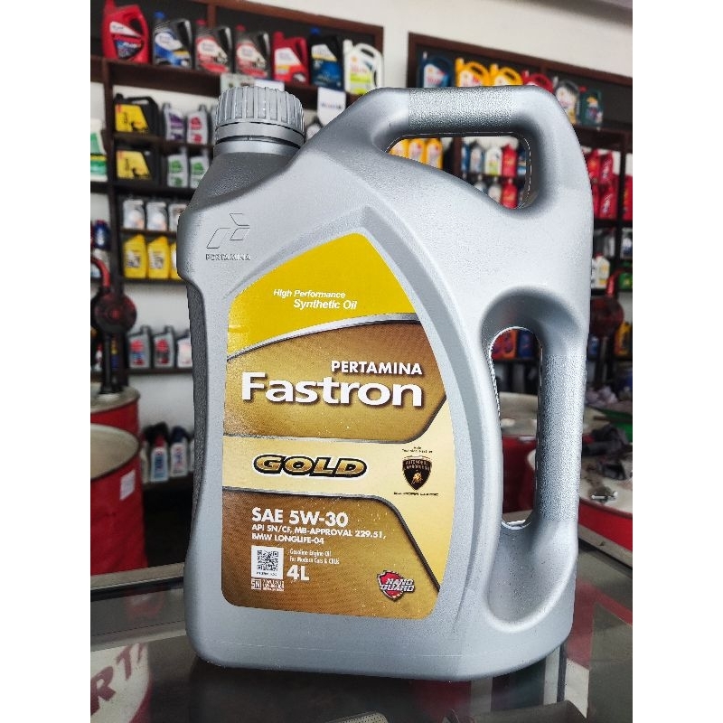 Jual OLI PERTAMINA FASTRON GOLD 5W-30 4 LITER | Shopee Indonesia