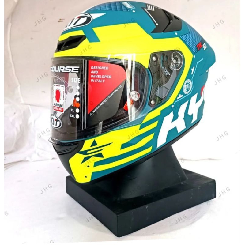 Jual HELM KYT TT COURSE Fuselage mat yellow termurah | Shopee Indonesia