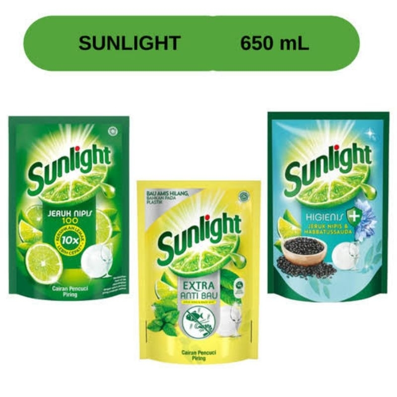 Jual Sunlight jeruk nipis 650ml free rinso 5000 sabun cuci piring habbatusauda extra lembut anti ...
