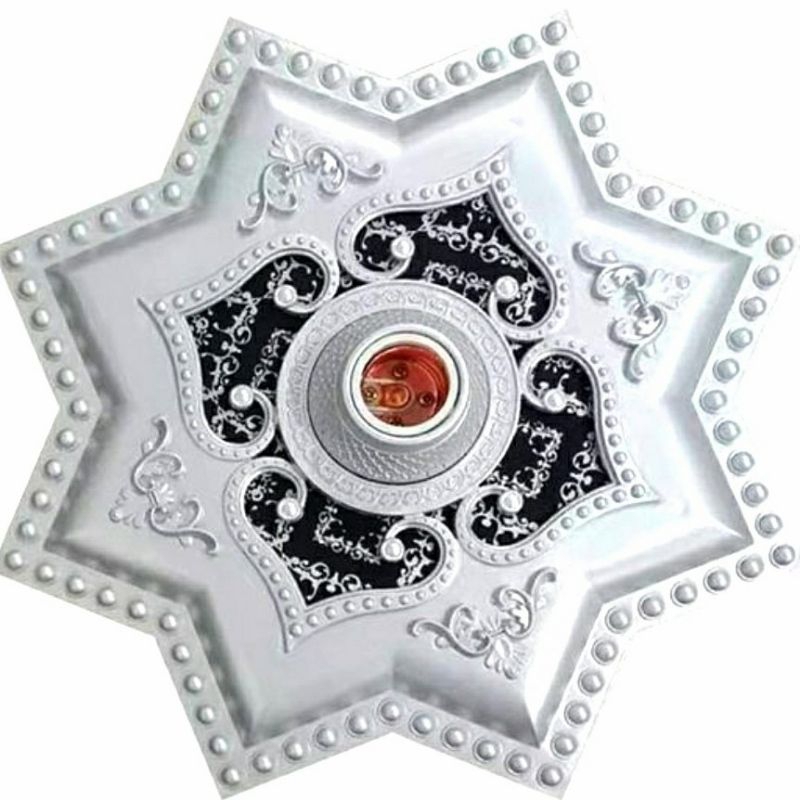 Jual Ornamen Fitting Lampu Plafon PVC 30x30 cm Variasi Motif Istimewa ...
