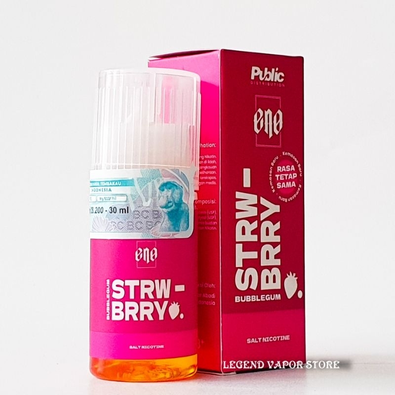 Jual SALT NIC - LIQUID ENO Strawberry Bubblegum 30ML 30MG AUTHENTIC ...