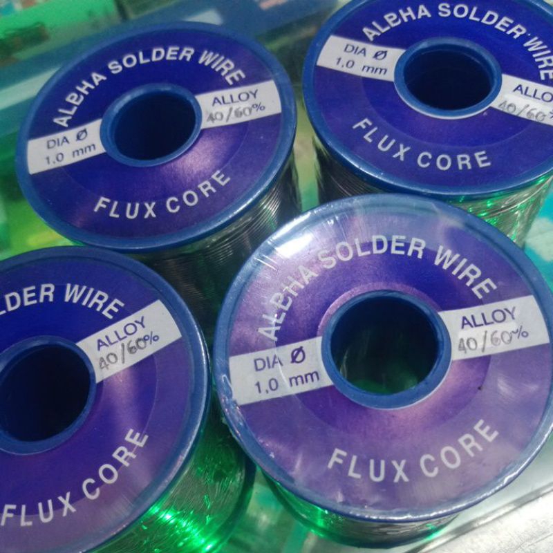 Jual TIMAH-ALPHA-SOLDER-WIRE-1kg-1,0mm-40/60-alloy-super murah | Shopee ...