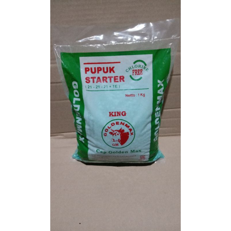 Jual Pupuk Starter Goldenmax King 21-21-21+TE 1kg | Shopee Indonesia