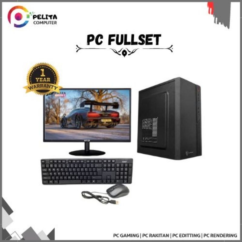 Jual Pc rakitan core i3 3220 ssd 128gb ddr3 8gbGB hdd 500gb fulset ...