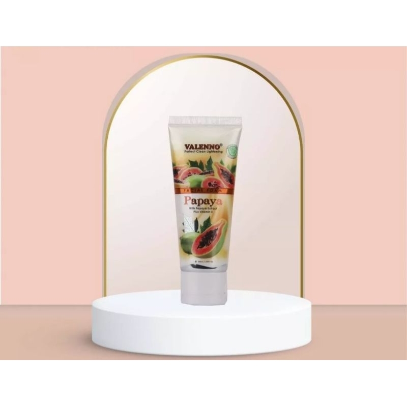 Jual VALENO FACIAL WASH PAPAYA 100GR | Shopee Indonesia