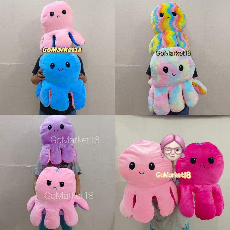 Jual Boneka Gurita Octopus Doll Super Jumbo Giant Bolak Balik | Shopee ...