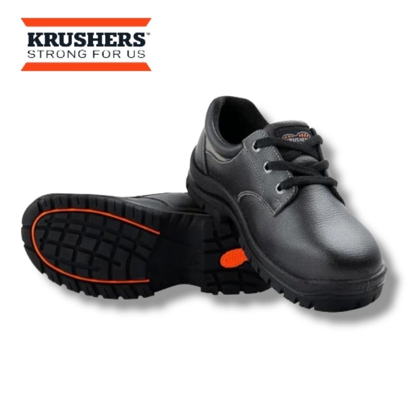 Jual Sepatu Safety Shoes Krushers Alaska Black Original Sepatu Safety ...