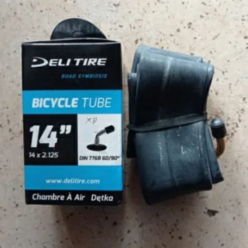 Jual Ban Dalam Sepeda Listrik 14 x 2.125 Pentil Bengkok - Selis - Sepeda Gowes - E bike - Deli ...