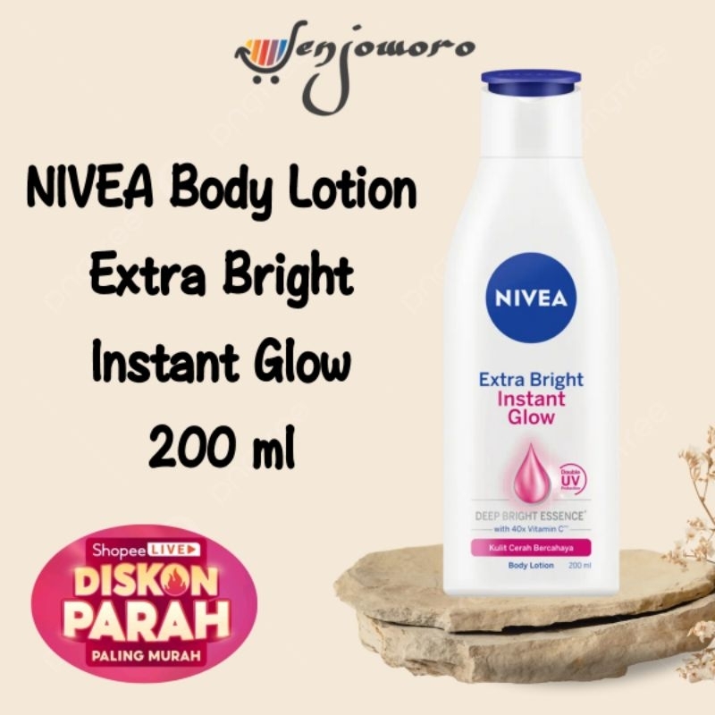 Jual Nivea Extra White Instant Glow Body Lotion 200 Ml Shopee Indonesia